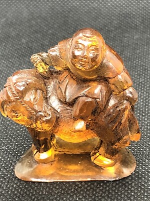 Netsuke - Vintage Japanese Amber Netsuke
