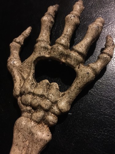 Skeleton Bottle Opener Patina Skull SOLID METAL Collector SUMMER BBQ ...