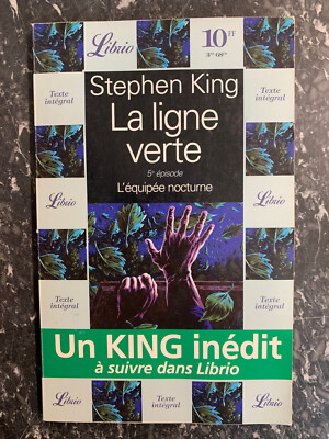 Stephen King: La ligne verte 5e épisode L'équipée nocturne/ Librio | eBay