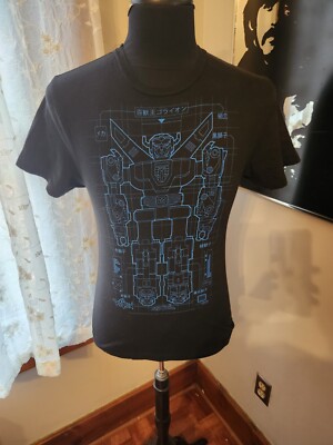 Lootcrate VOLTRON Transformers Blueprint Diagram Black T Shirt Size S ...