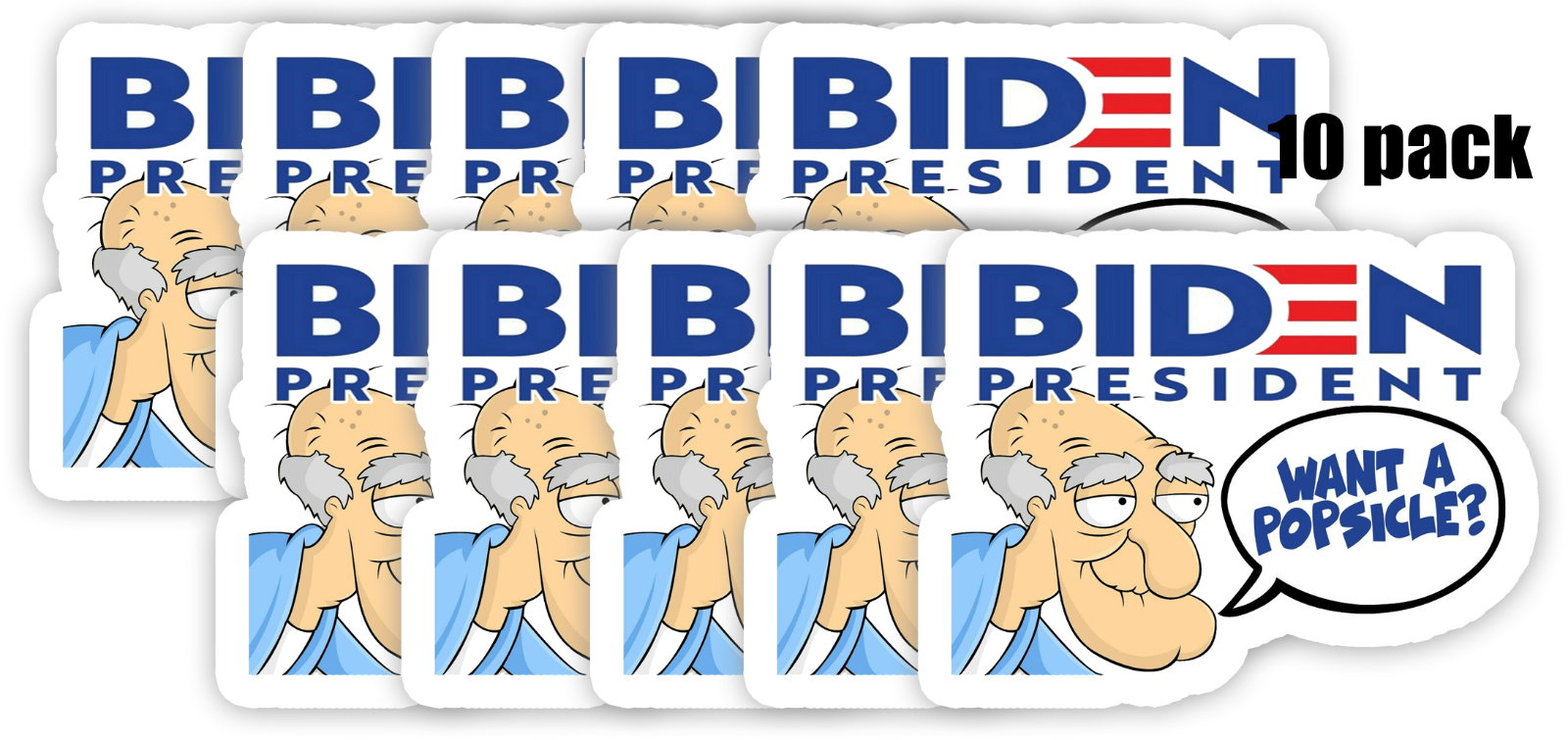 Anti Joe Biden Sleepy President 10x sticker pack vinyl trump Want a ...