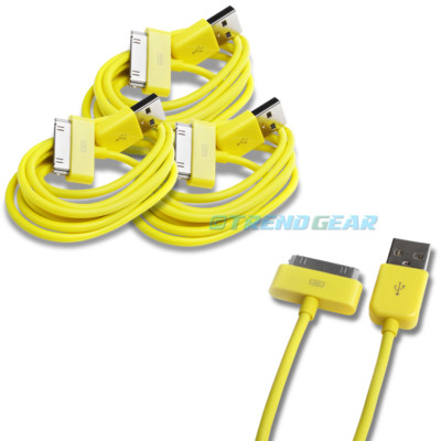 3PCS USB SYNC DATA POWER CHARGER CABLES NEW IPAD IPHONE IPOD CLASSIC ...