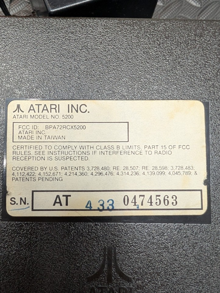 Atari 5200 2 Port Console and power adapter | eBay