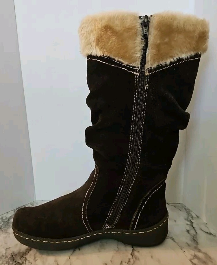 Bass Heritage Brown Calf Faux Fur Lined Boots 7.5M Bass-Oslo Water ...