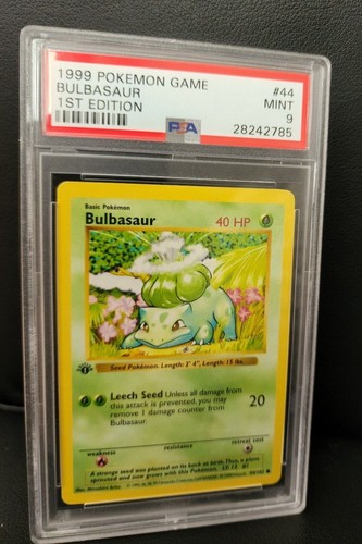 1999 Pokemon Bulbasaur 1st Edition PSA 9 | eBay