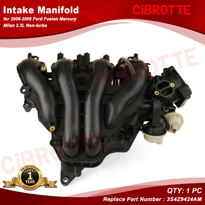 Intake Manifold for 2006-09 Ford Fusion Mercury Milan 2.3L Non-turbo ...