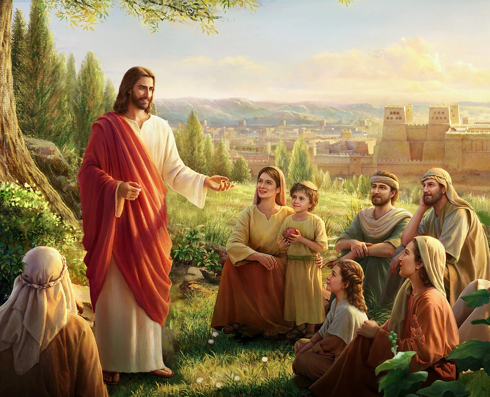 Jesus Preaching To Children