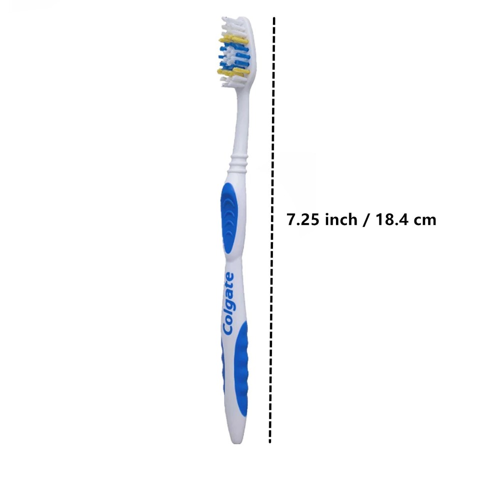 6 Pc Colgate Medium Firm Bristle Toothbrush Extra Clean Full Head ...