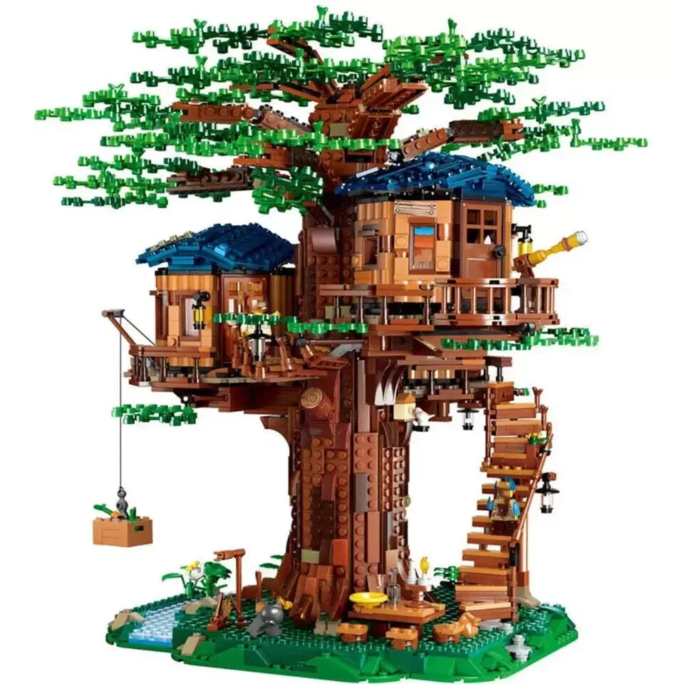 1013Pcs All Seasons Treehouse City Building Blocks Tree House creator ...