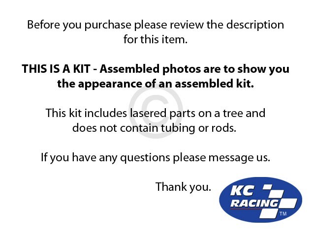 1/24 Slot Car Drag Racing Stainless Steel Chassis Kit - KC Racing (KCR ...
