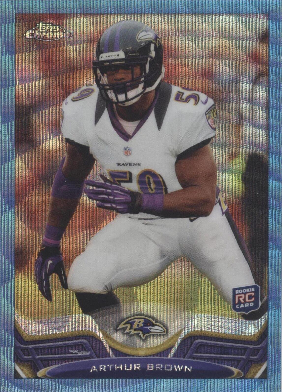 2013 Topps Chrome - Arthur Brown #64 Blue Wave Refractor (RC) for sale ...