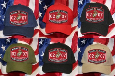 MOS 0207 AIR INTELLIGENCE OFFICER HAT PATCH CAP MARINES | eBay