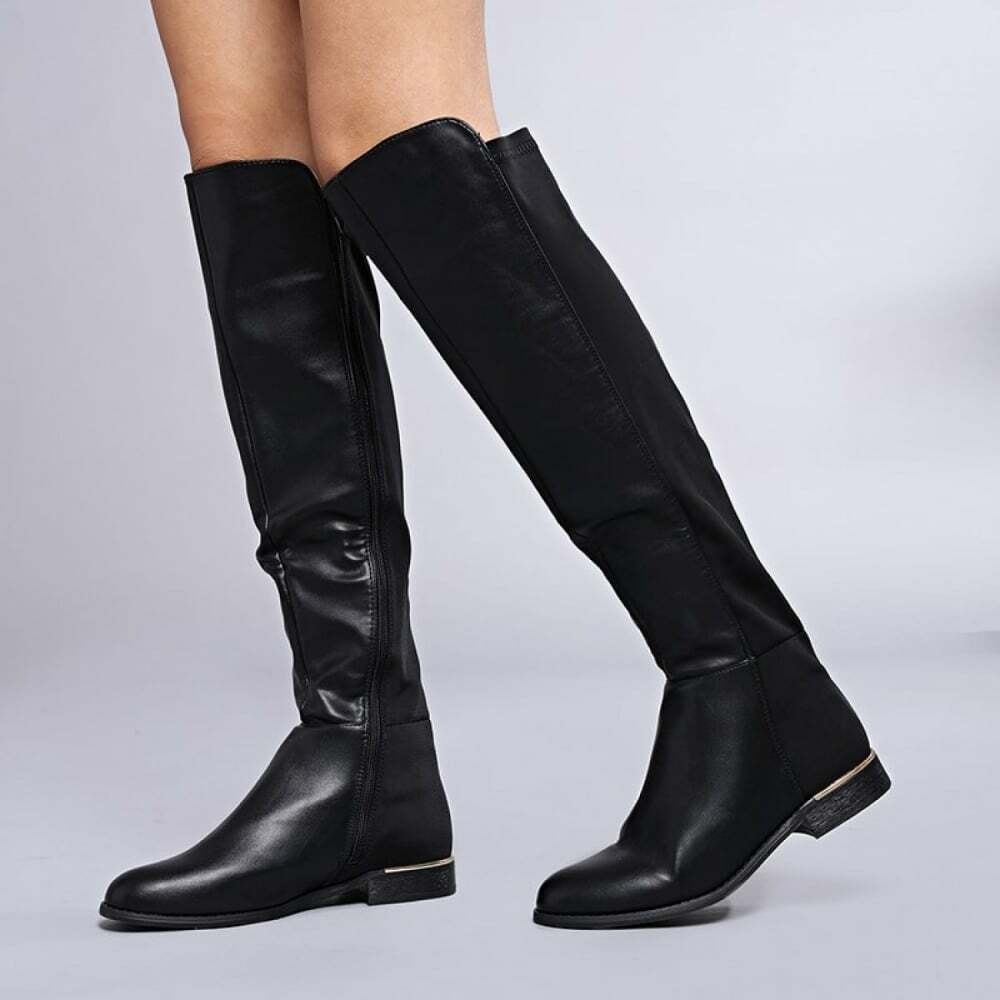 Womens Black Riding Boots