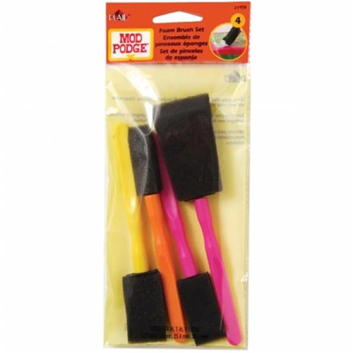 Mod Podge Foam Brushes 4/Pkg- pack of 3 28995249594| eBay