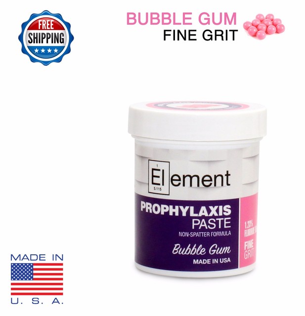 Element Fine Grit Bubble Gum Prophy Paste Dental Prophylaxis - 170g (6 ...