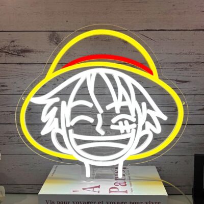 One Piece Néon Luffy Neon Sign Anime Luffy Neon Pour Décoration Murale ...