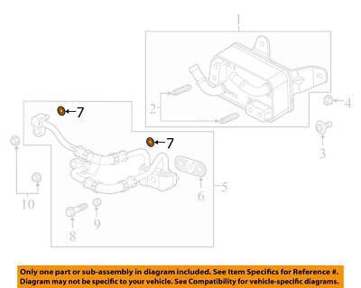 GM OEM 04-24 Acadia Limited Cooling Trans Oil Cooler-Cooler Pipe Seal ...