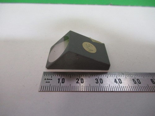 MICROSCOPE PART ZEISS GLASS PRISM HEAD OPTICS AS PICTURED BIN#H2-A-17 ...