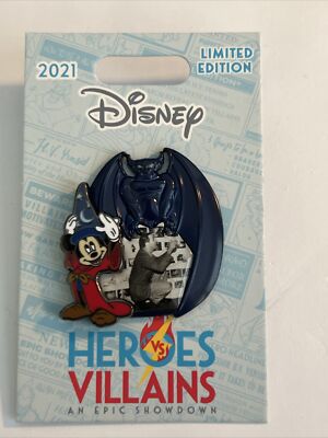 Disney Heroes Villains Mickey Chernabog LE 200 Pin Via Upgraded Event ...