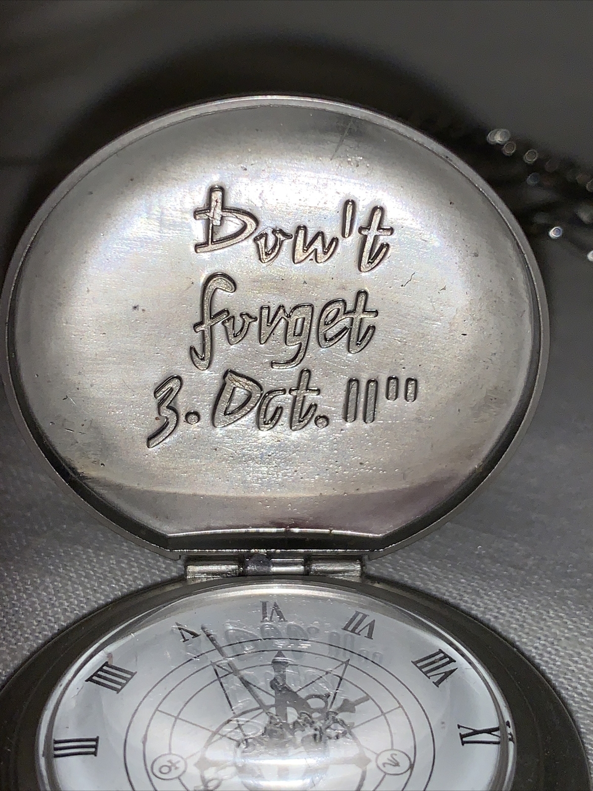 Vntg Full Metal Alchemist Edward Elric Silver Pocket Watch Furyu ANIME ...