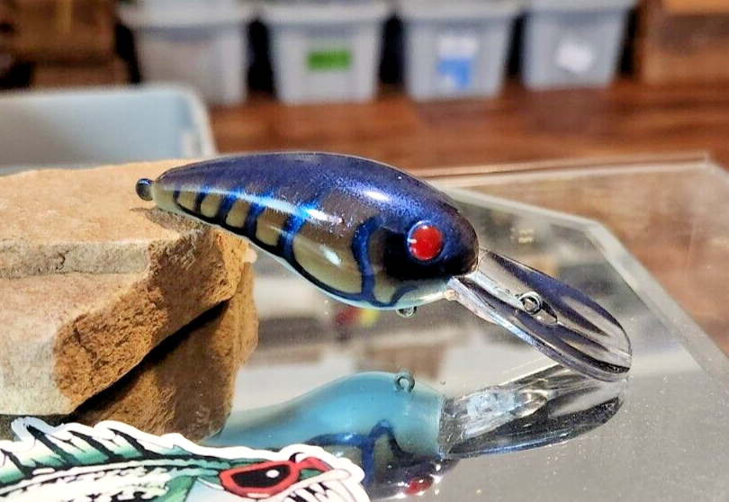 Custom painted 55 rock crawler crankbait (Ghost craw) | eBay