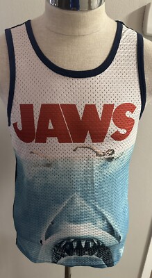 Jaws Tank Top Men's S 34/36 Universal Studios Great White Shark Movie ...