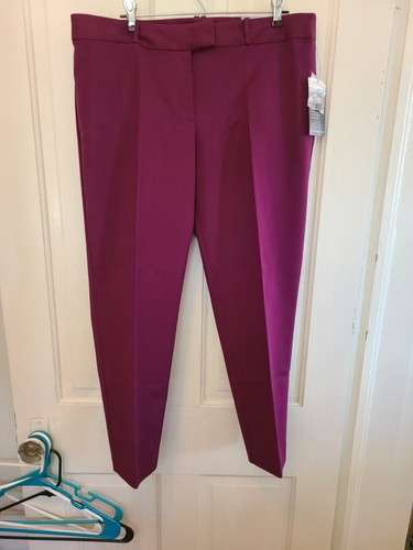 Liz Claiborne Emma Women's Purple paragon Classic Ankle Pants Sz 12 | eBay