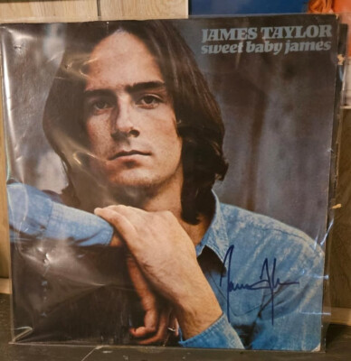 JAMES TAYLOR SIGNED AUTOGRAPHED ALBUM SWEET BABY JAMES (1970) | eBay
