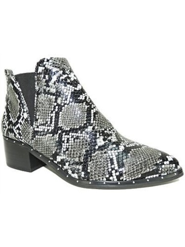 BAR III Womens Black Goring Gabby Pointed Toe Block Heel Slip On ...
