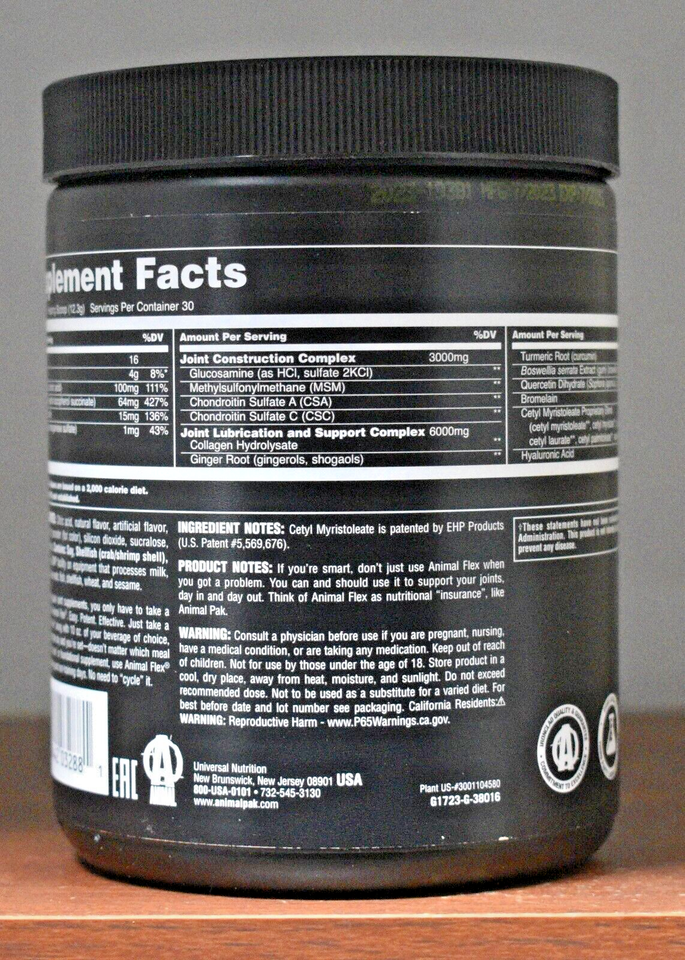 Universal Nutrition Animal Flex Training Powder Cherry Berry Flavor 30 ...