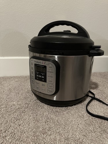 INSTANT POT IP-DUO60 V3 7in1 Programmable Pressure Cooker 6qt Silver | eBay