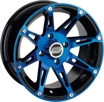 Moose Racing Type 387X Wheels 12X8 4/1564+4 Blue Rear 0230-0806 | eBay