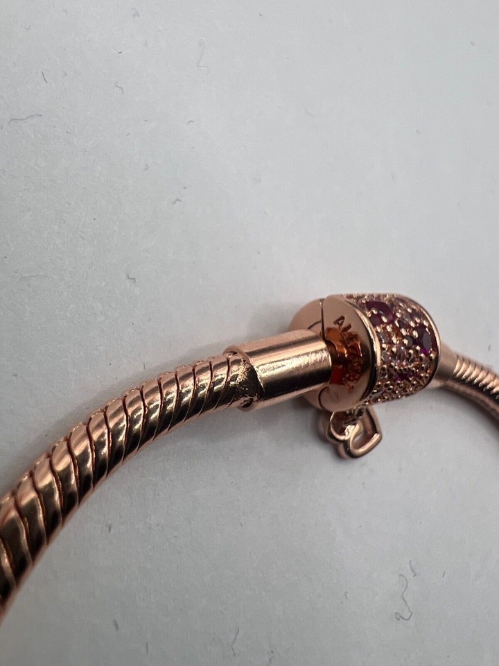 Pandora Rose Gold Heraldic Radiance Charm Bracelet rrp£175 19cm | eBay UK