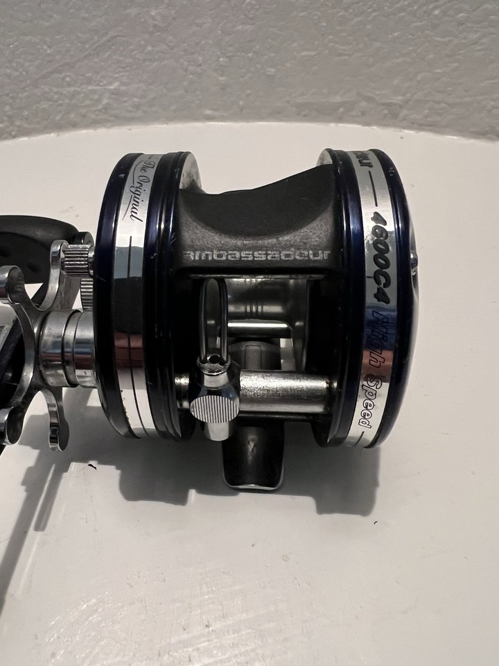 Abu Garcia C4 - 4600C4 High Speed Ambassadeur Blue-Fast Cast Round Reel ...