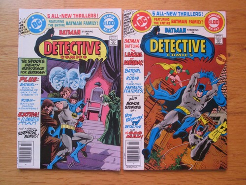 DETECTIVE COMICS 487 & 488 * Batman / Batgirl / Robin / Elongated Man ...
