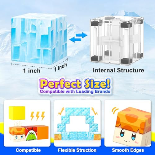 110PCS Magnetic Blocks - Build Mine Magnet World Games & Frozen Toys ...