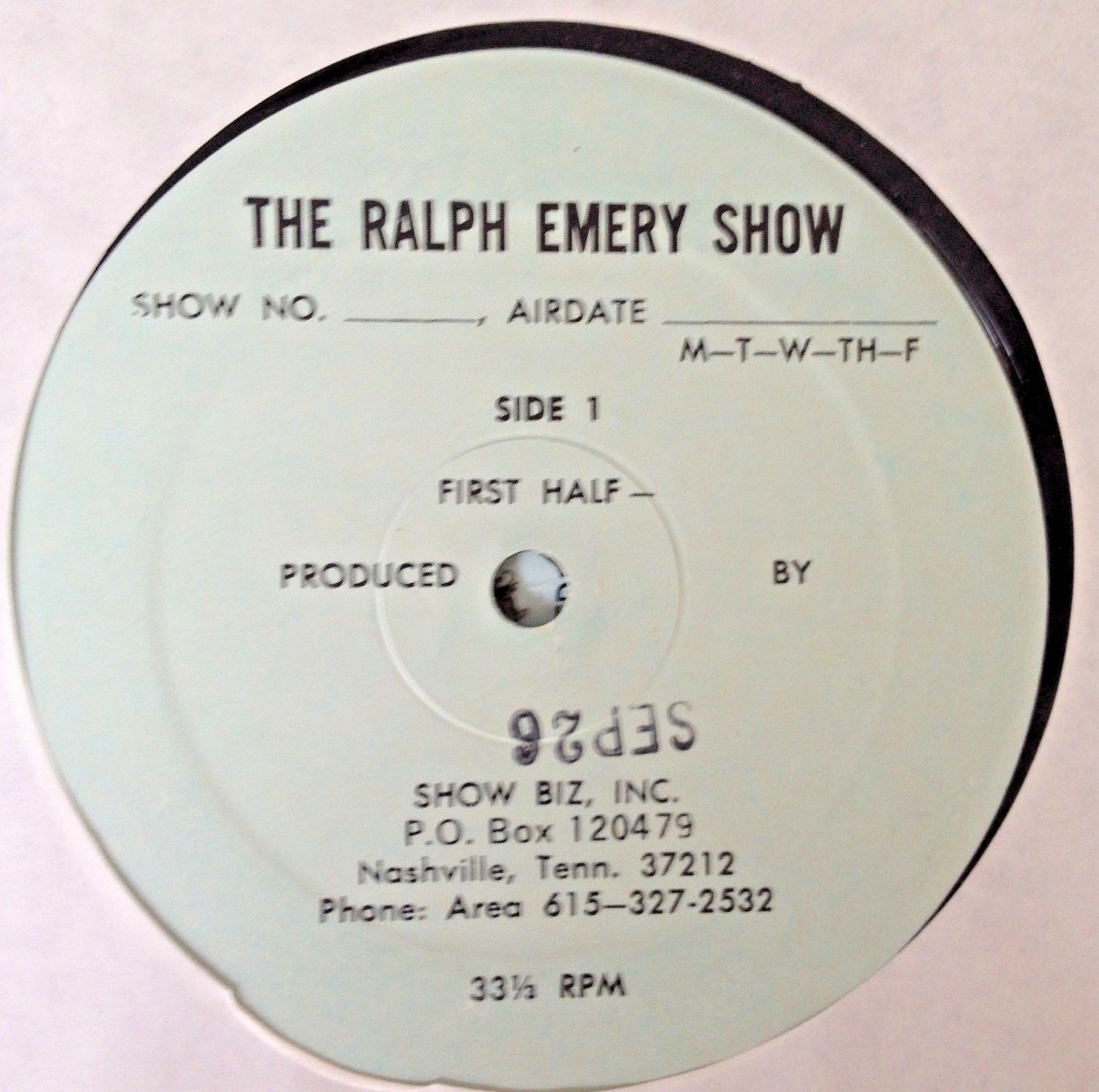 RADIO SHOW: RALPH EMERY SHOW 9/26/78 CON HUNLEY LIVE IN STUDIO 1 HOUR ...