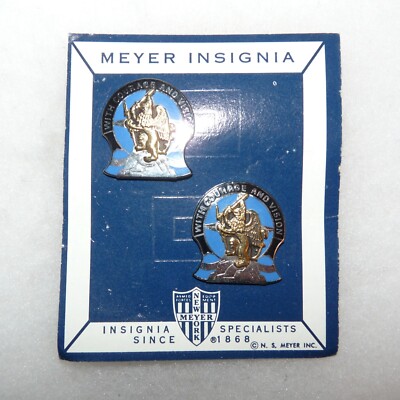 Vintage US Army 201st Military Intelligence Brigade DUI Unit Crests NS ...