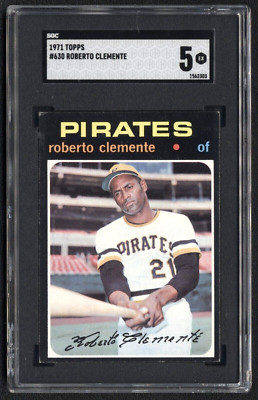 Roberto Clemente 1971 Topps SGC 5 Baseball Card Pittsburgh Pirates MLB ...