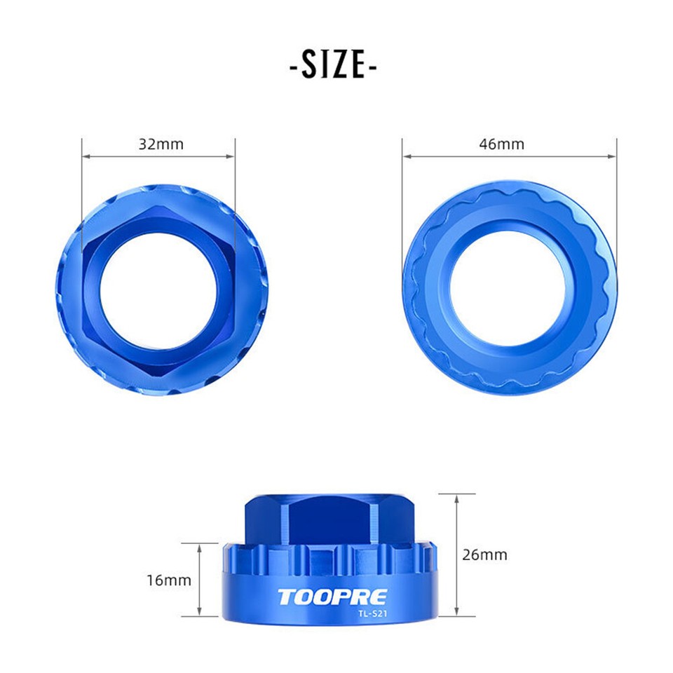 Bike Direct Mount Chainring Lock Ring Tool for M7100 M8100 M9100 (Blue ...