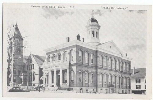 Exeter Town Hall Exeter NH New Hampshire Real Photo Postcard RPPC | eBay