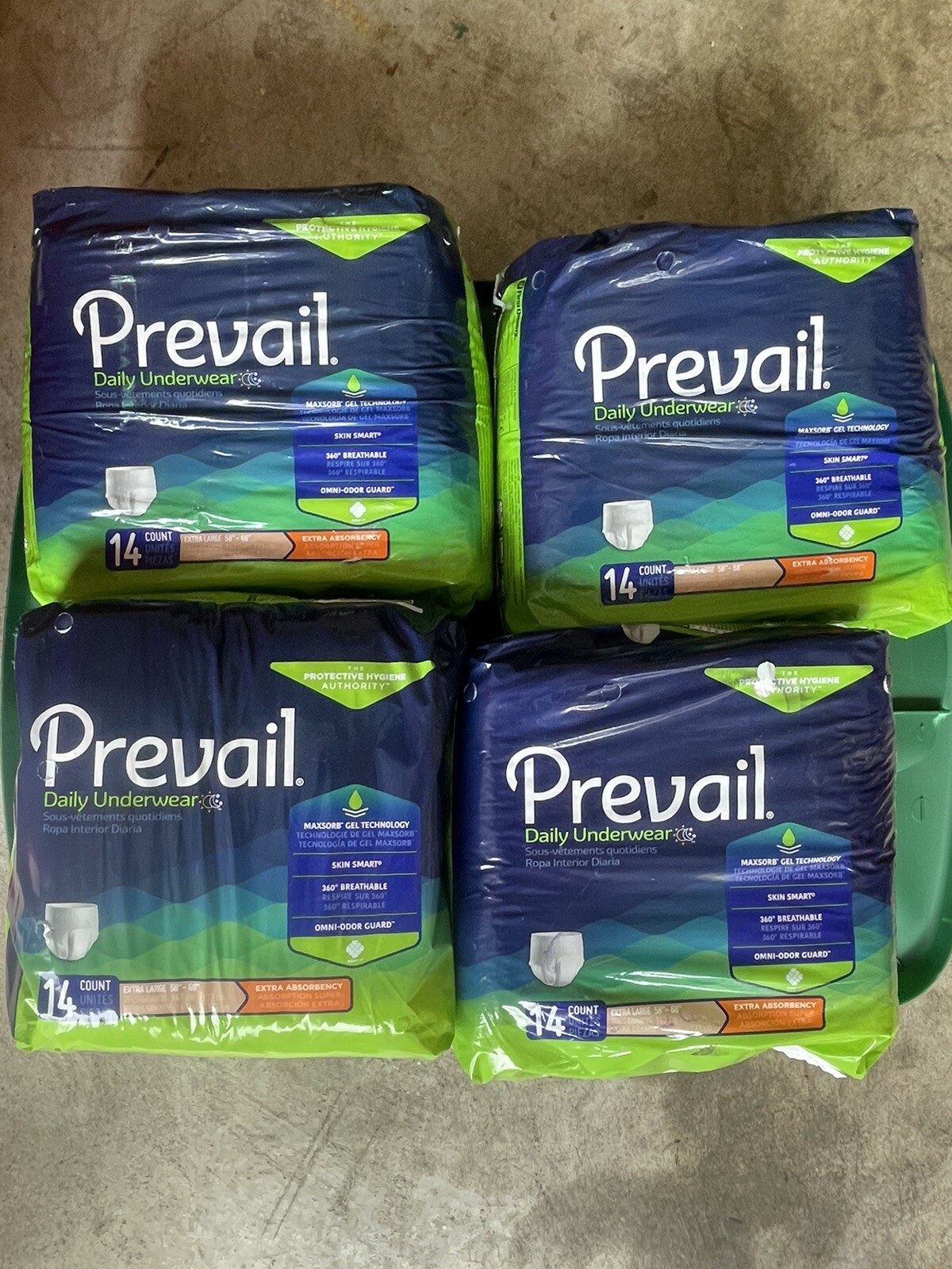 Prevail Per-Fit Protective Underwear - XL, Pack of 4 (56 Total) PV-514 ...