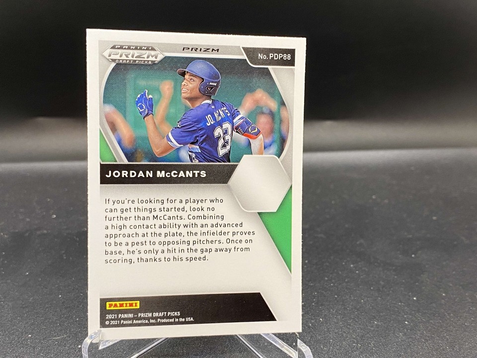 Jordan McCants 2021 Prizm Draft Green & Yellow Hyper PDP88 Marlins | eBay
