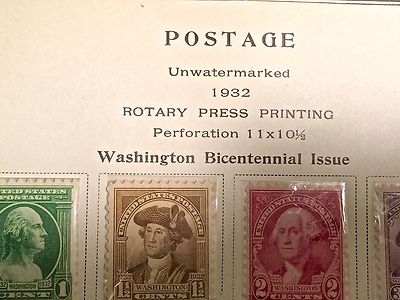 US POSTAGE WASHINGTON BICENTENNIAL STAMPS SCOTT # 704 TO 715 LOT | eBay