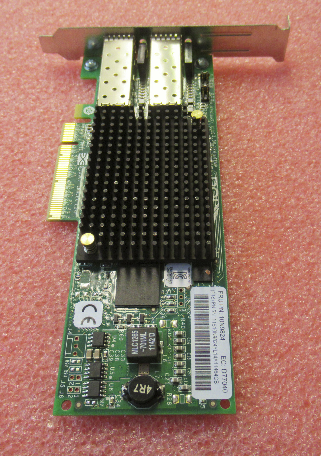 IBM Emulex LPE12002 PCI-E 8Gb Dual Port Fibre Channel HBA 10N9824 + 2x ...