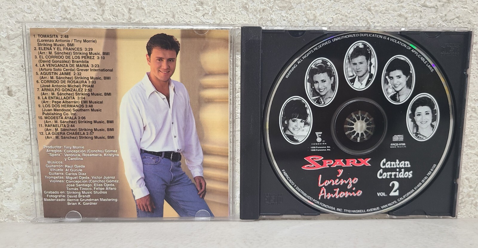 Sparx Y Lorenzo Antonio Cantan Corridos Vol. 2 CD 1998 FonoVisa Corrido ...