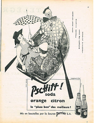 PUBLICITE ADVERTISING 0314 1956 PSCHITT soda orange ou citron 2 | eBay