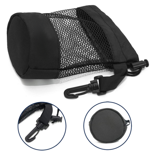 Golf Balls Storage Bag Pouch Mesh Net Drawstring Holder Nylon Black New ...