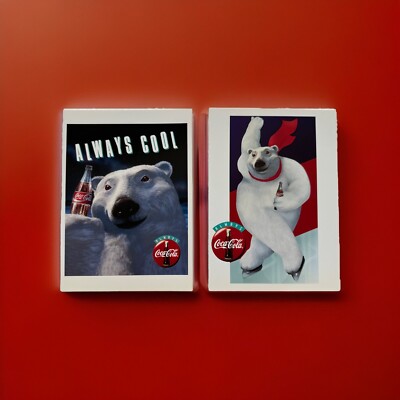 2 Coca Cola Computer Animated Polar Bear Post Cards 1993-1995 | eBay