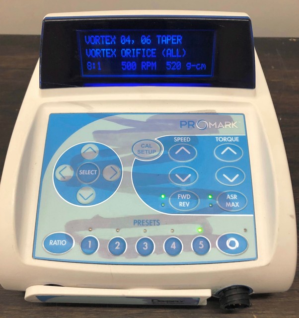 Dentsply Tulsa Promark AEU-27T Endodontic Motor w/ Foot Pedal & TUL-8M ...